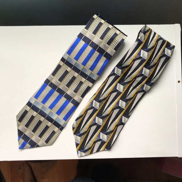 Vintage | Accessories | Lot Of 2 Vintage Format Mens Silk Ties ...